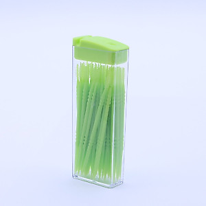 Healifty 200pcs Dental Plastic Toothpicks Double Head Cotton Swabs Oral Care Tooth Sticks