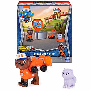Paw Patrol, Zuma’s Deluxe Movie Transforming Toy Car with Collectible Action Figure, Kids Toys for Ages 3 and up