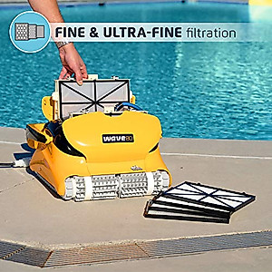 DOLPHIN Wave 80 Commercial Robotic Pool Cleaner with Caddy, Engineered for Unmatched Cleaning Performance, Ideal for Commercial Swimming Pools up to 68 Feet…