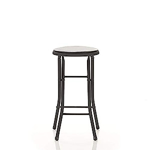 CoscoProducts COSCO 24" Vinyl Padded Folding Stool, Black, 4-Pack