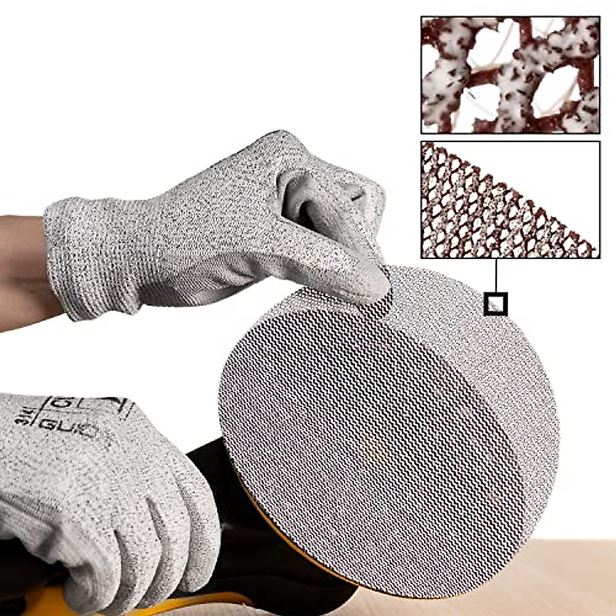 Mirka 9A-241-080 6-Inch 80 Grit Mesh Abrasive Dust Free Sanding Discs, Box of 50 Discs