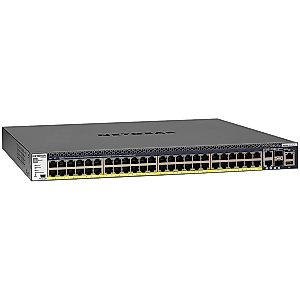 NETGEAR GSM4352PB-100NES 48-Port Fully Managed Switch M4300-52G-PoE+ 48x1G PoE+, 2x10GBASE-T, 2xSFP+, Stackable, 1000W PSU, ProSAFE Lifetime Protection