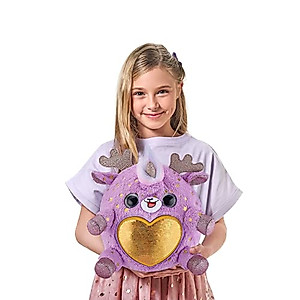 Rainbocorns Epic Golden Egg by ZURU (Reindeer), Girls Toy Includes Stuffed Animal with 25+ Golden Surprises, with Rings, Stickers, Bows, and More - Girls Gift Idea
