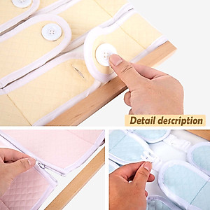 Montessori Wooden Toys for Dressing Learning Board Learning Basic Dressing Skills - Buttons, Snaps, Zippers, Belt Buckles & Velcro for 1 2 3 Year Old Toddlers Sensory Toy Gifts(3 Buttons)