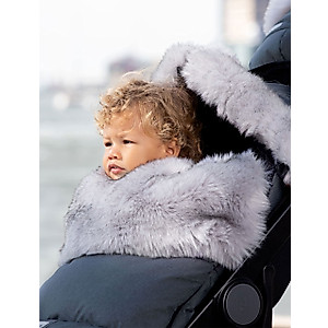7AM Enfant Universal Stroller Footmuff - Water Repellent Winter Bunting Bag for Strollers & Car Seats, Soft Micro-Fleece & Plush Lined Stroller Footmuff for Baby Boy & Girl | TundraPOD