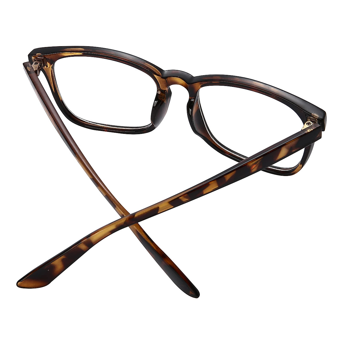 Onrtry Non Prescription Glasses for Men Women Square Clear Lens Eyeglasses (Tortoise)