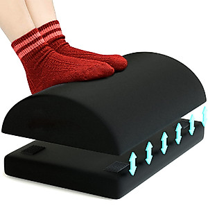 Coccyx Seat Cushion and Lumbar Support Pillow for Office Chair&Foot Rest for Under Desk at Work,Adjustable Foot Rest