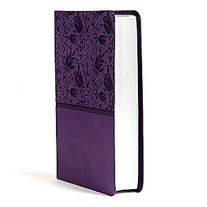 CSB Large Print Personal Size Reference Bible, Purple LeatherTouch, Red Letter, Presentation Page, Cross-References, Full-Color Maps, Easy-to-Read Bible Serif Type