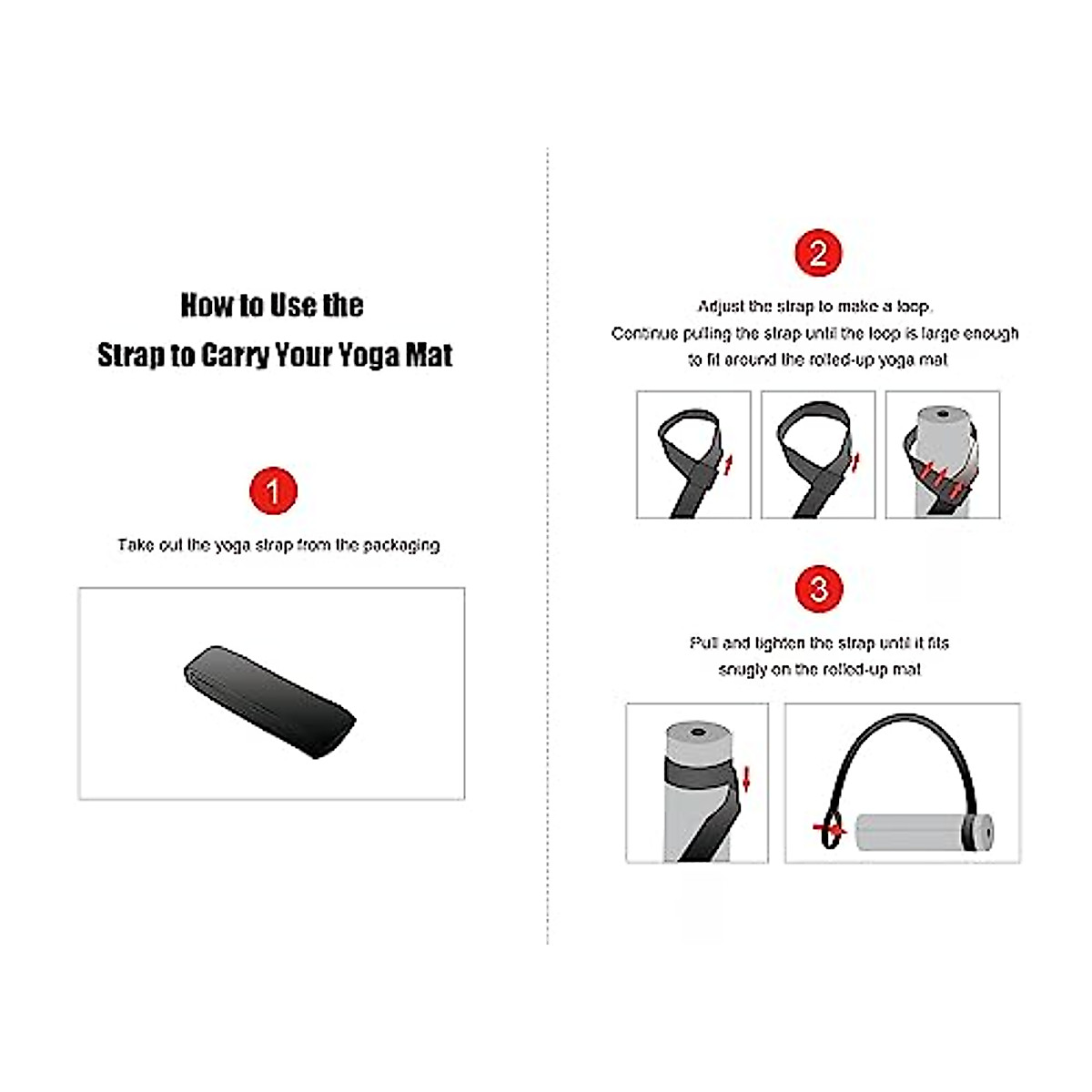 KS Premium Yoga Mat - TPE Material, Excellent Resilience, Non Slip, 72” x 24” Extra Thick 0.4"(10 mm) with Carrying Strap