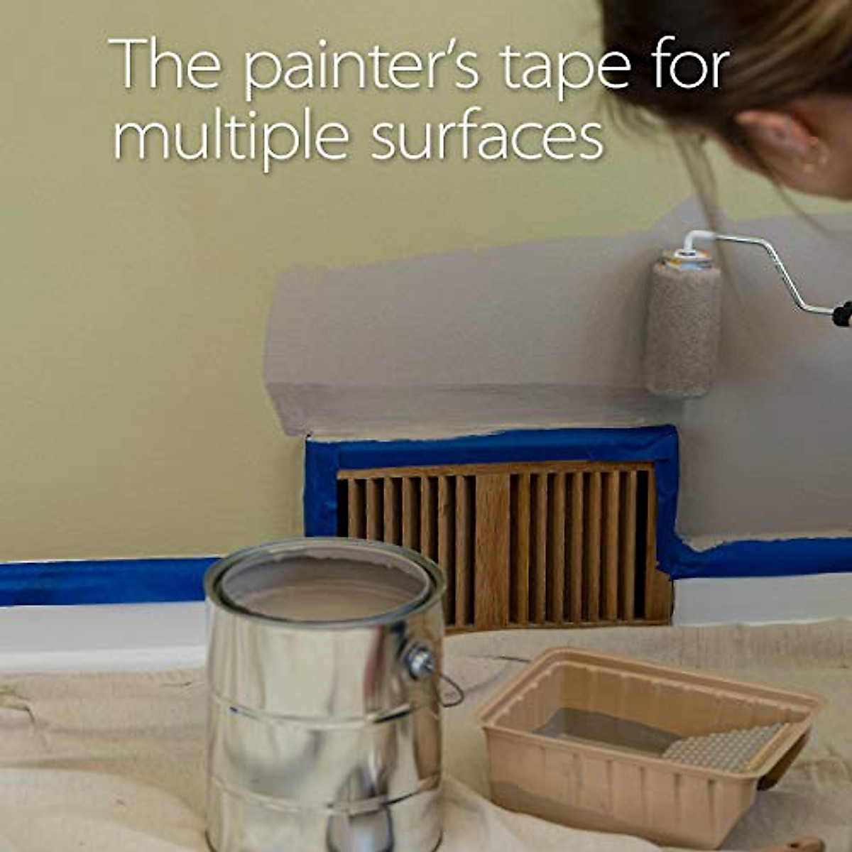 Duck Clean Release Blue Painter's Tape 1-Inch (0.94-Inch x 60-Yard), 6 Rolls, 360 Total Yards, 240459