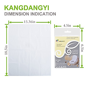 Disposable Toilet Seat Covers,120 Pack XL Toilet Seat Liner Biodegradable for Public Restrooms, Porta Potty Toilet Seat Covers Flushable,Potty Toilet Seat Covers for Travel Toddlers Child Training