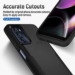 Warsia for Moto G 5G 2022 Case,Motorola G 5G 2022 Case with Screen Protector[Military Grade Drop Tested] Heavy-Duty Tough Rugged Shockproof Protective Case for Motorola Moto G 5G 2022, Black