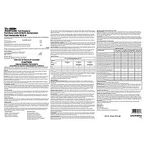 The Andersons Dimension Pre-Emergent Weed Control with 18-0-4 Fertilizer - Covers up to 10,000 sq ft (40 lb)