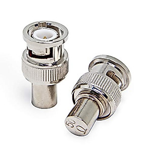 BNC 50 Ohm Terminator, 5-Pack BNC Male Plug Coaxial Cable Adapter Connector