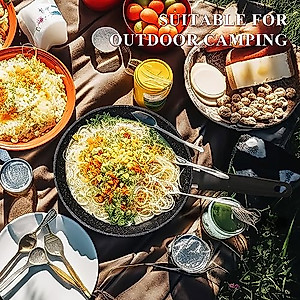 Nonstick Frying Pan Skillet,8 Inch Non Stick Granite Fry Pan Egg Pan Omelet Pans,Stone Cookware Chef's Pan with Heat-Resistant Handle,100% APEO&PFOA Free,Induction Compatible