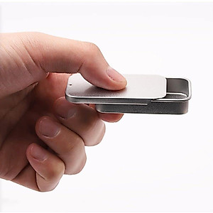 GANPUB Silver Empty Slide Top Rectangular Metal Tin Containers for Candies, Jewelry, Crafts, Pills, Lip Balm, Storage Kit(80x34x10mm) (AMX2X09PYFUS),Craft and Sewing Supplies Storage