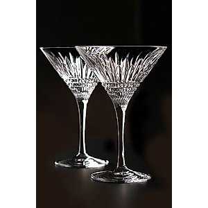 Waterford Crystal Lismore Diamond Martini Glasses, Pair