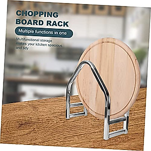 Zerodeko Rack Lid Rack Racks for Storage Shelves Chopping Block Cutting Board Rack Stainless Steel Pot Cover Shelf Pan Lid Holder Chopping Board Rack Chopping Board Stand Bakeware Pot