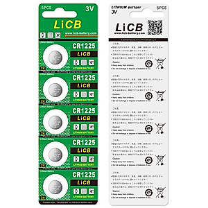 LiCB 10 Pack CR1225 3V Lithium Battery CR 1225