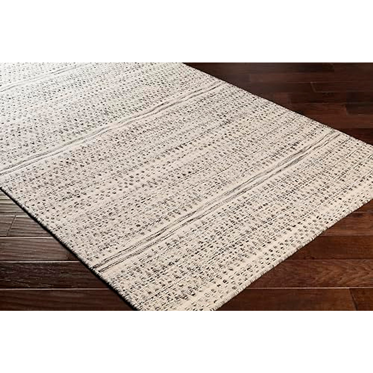 Mark&Day Area Rugs, 8x10 Marie Global Gray Area Rug, Beige Grey Black Carpet for Living Room, Bedroom or Kitchen (8' x 10')