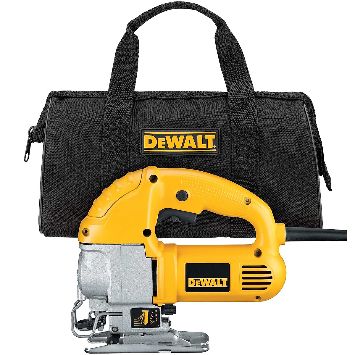 DEWALT Jig Saw, Top Handle, 5.5-Amp, Corded (DW317K), Yellow