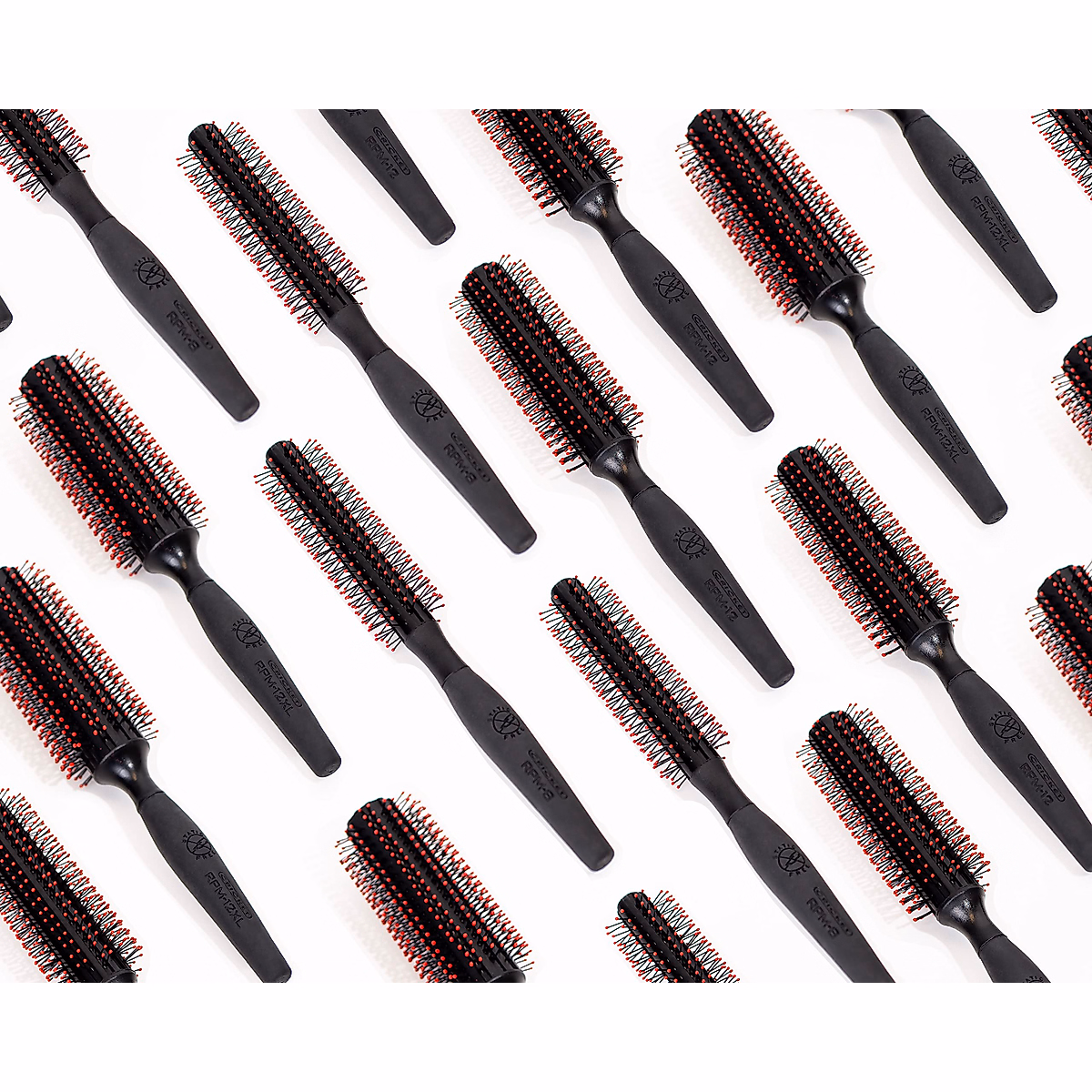 Cricket Static Free RPM 12 Row Round Hair Brush - Curling, Blow Drying, Detangling and Styling Wet or Dry, Suitable for All Hair Types