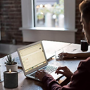 Pretty Lit Scents Mancave Luxury Scented Candles | Cedarwood &amp; Mahogany Candles for Men | Coconut Wax &amp; Essential Oils | Black Candles for Home Scented | Gifts for Men | 84 Hr Burn Time (12oz)