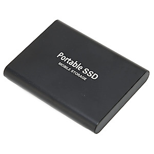 wendeekun Portable External SSD Hard Drive,Type C External Hard Drive,Portable Light Weight SSD Hard Drive Storage for OS X for Windows 10 8 7 XP for Linux((Black 64GB))