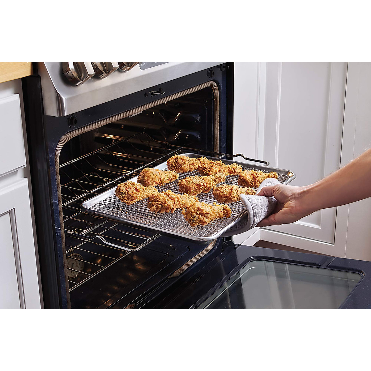 Fox Run Stainless Steel Cooling Rack, 12 x 17 x 1 inches, Metallic