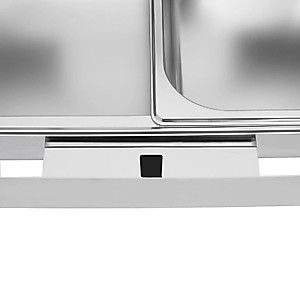 14.26Qt Chafing Dish Buffet Set, Stainless Steel Chafing Server Set with Clear Lid&2 Trays&Handle&Thickened Support Feet, for Food Warmer Parties Buffets
