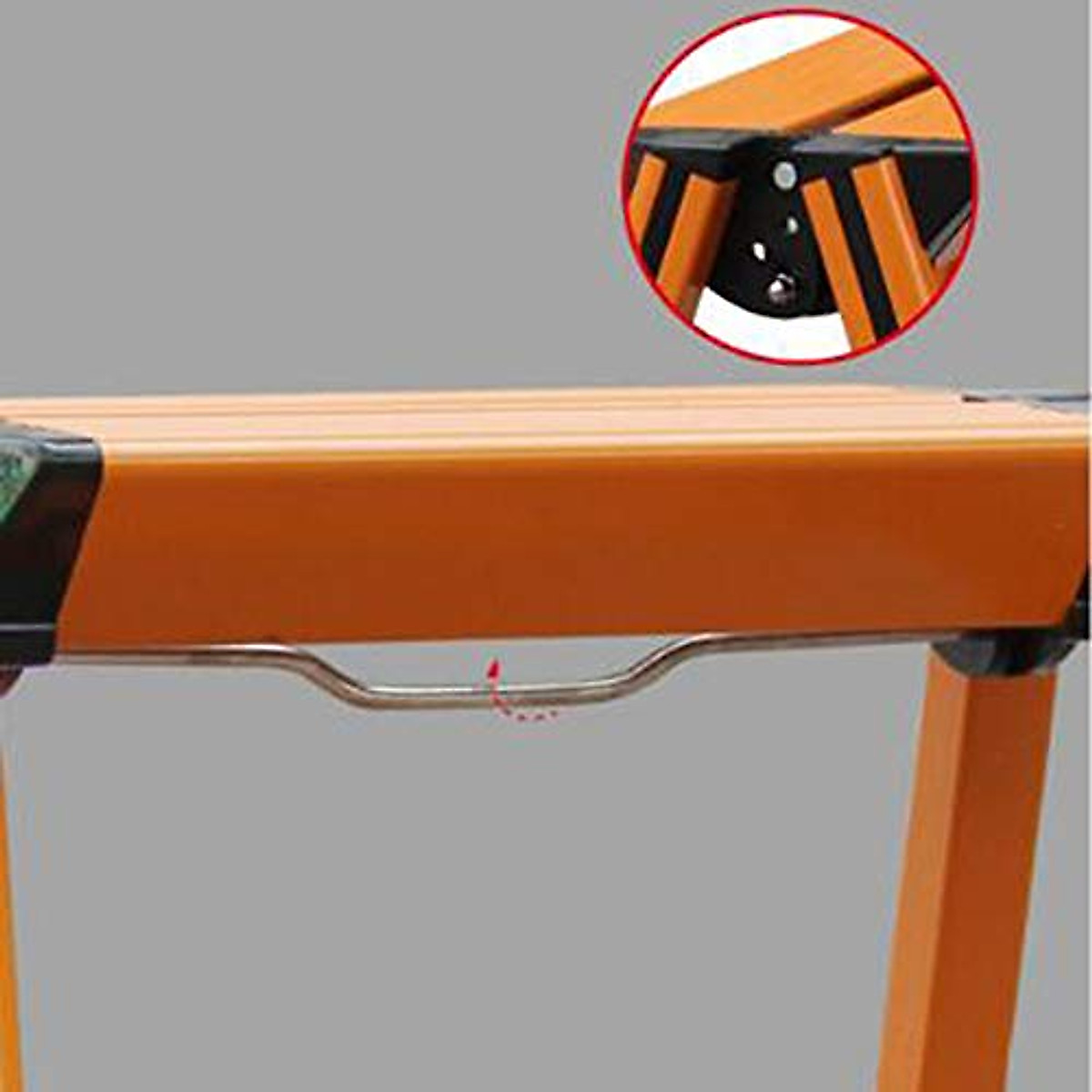 PENGJIE Folding Ladder Step Stool Ladder 3 Step Folding Aluminum Stool Heavy Duty Steel Portable Anti Slip Mat Tread Compact 120 Kg Capacity