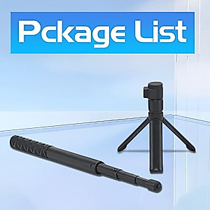 O'woda Invisible Selfie Stick for Insta360 X4, Extendable Portable Monopod Bullet Time Rotatable Handle Kit with Mini Camera Tripod for Insta360 X4, X3, ONE X2, ONE X, ONE RS