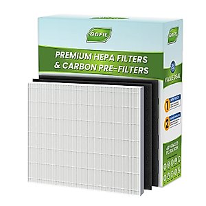 GOFIL Replacement Filter Pack Includes 1 HEPA & 2 Carbon Pre-filters Compatible with Air Purifier Model AP-1512HH, Replacement Parts # Filter 3304899