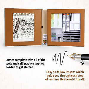SpiceBox Introduction to Calligraphy Kit - Unleash Your Inner Artist and Master The Art of Beautiful Writing