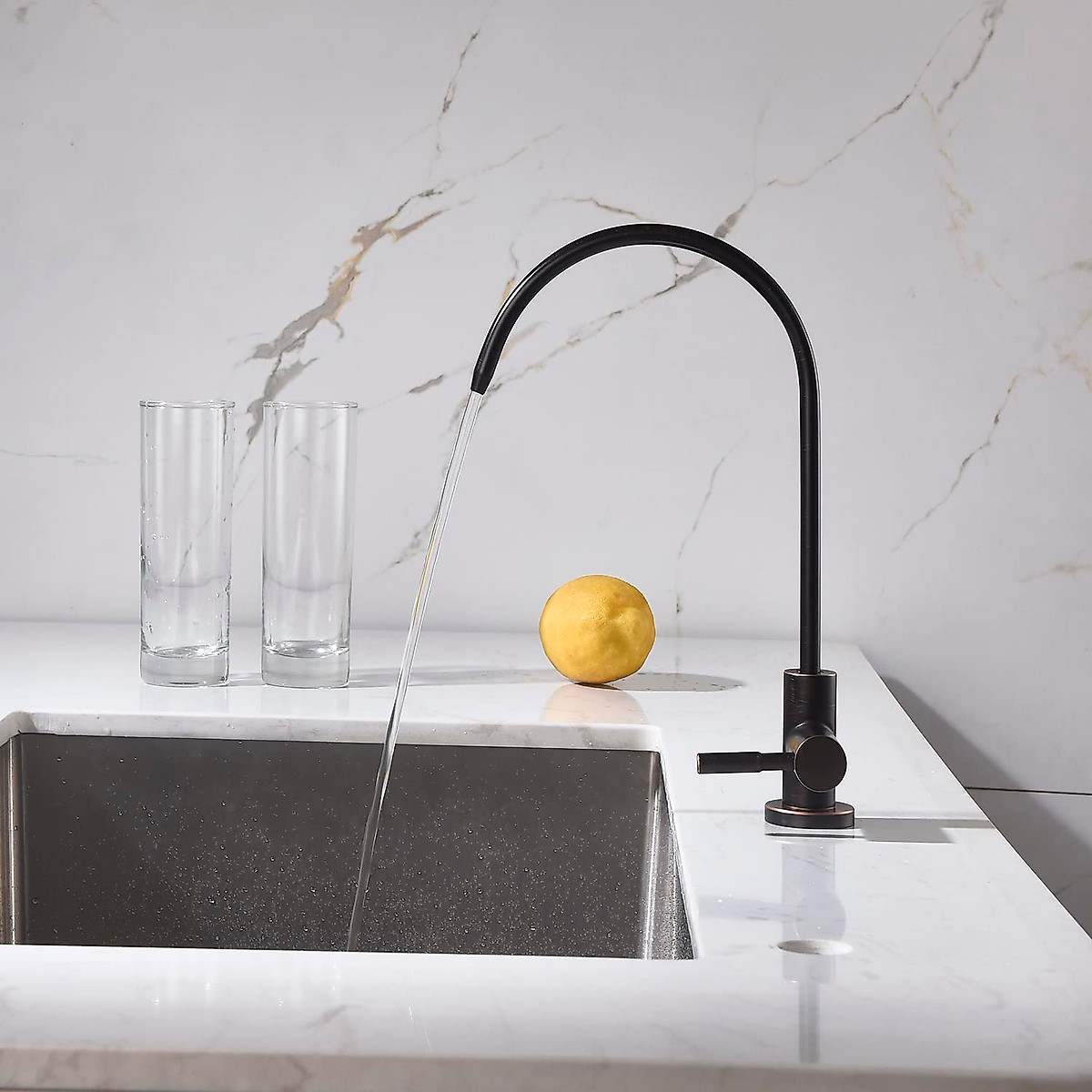 Apaix Drinking Water Faucet Oil Rubbed Bronze, Kitchen Water Purifier Faucet for Non-Air Gap Reverse Osmosis Water Filter System