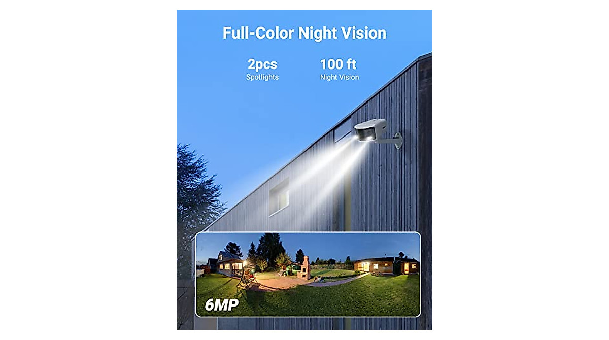 ANNKE 6MP Dual-Lens 180° PoE Security Camera w/ Color Night Vision
