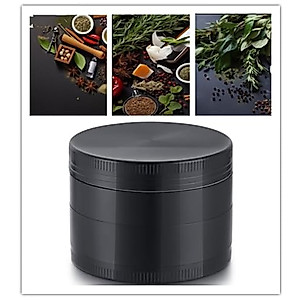 2.5inch Spice Grinder Zinc Alloy Mills(Black) -Suitable Kitchen