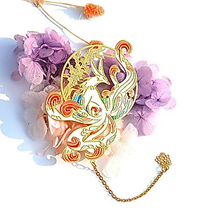 Aygrün Metal Bookmarks for Women, Kitsune Bookmark Fox Cool Golden Book Marker, Reading Book Lovers Gift for Readers, Best Friend, Teacher, Kids, Men and Girls