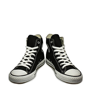 Converse Chuck Taylor All Star Canvas High Top,Black/White, 9 Women/7 Men