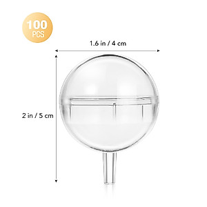 100Pcs Clear Chocolate Holders: Round Chocolate Box Candy Wrappers Holders for Bouquet, Truffle, Wedding & Valentine's Day