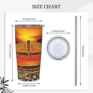 LAZHANG My Morning Rock Jacket Music Stainless Steel Insulated Car Sippy Cup With Lid Travel Mug for Cold Hot 20 oz