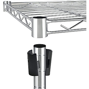 PRODCA Simple Deluxe Heavy Duty 3-Shelf Shelving Unit, 24" D x 14" W x 20" H, 3 Tier