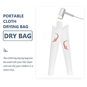 Zerodeko Portable Clothes Dryer Bag Mini Dryer Machine Fast Drying Bag Reusable Mini Folding Drying Bag for Home Travel Dorms Offices (Pants)