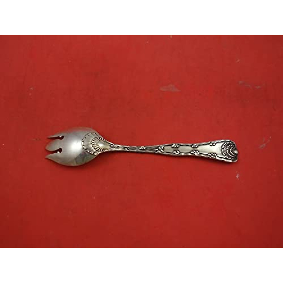 Wave Edge by Tiffany and Co Sterling Silver Ice Cream Fork 5 3/4" custom made