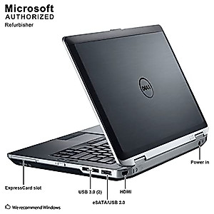 Dell Latitude E6430 14.1 Inch Business Laptop computer, Intel Dual Core i5-3210M 2.5Ghz Processor, 8GB RAM, 128GB SSD, DVD, Rj-45, HDMI, Windows 10 Professional (Renewed)