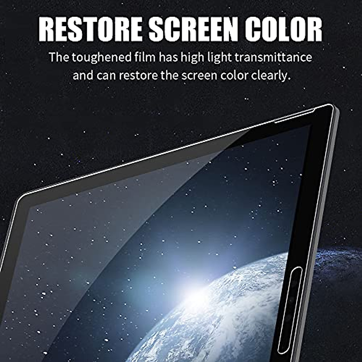 ZenRich (2 Pack) Tempered Glass Screen Protector for Surface Pro 7 Plus/Surface Pro 7/Surface Pro 6/ Surface Pro 5/Surface Pro 4, Glass Screen Film with 9H Hardness/Case Friendly/for S Pen