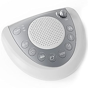 Sound Machine for Baby with 8 Soothing Sounds,Portable White Noise Machine for Adult,Sleep Machine with Volume Control,USB Port,Headphone Jack,Auto-Off Timer for Kids,Adults,Travel,Office,Home