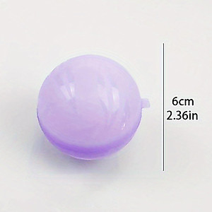 Grebest 5Pcs Reusable Water Balloons,Self Sealing & Quick Fill Silicone Latex-Free Water Bombs for Fun Splash Water Party,Outdoor Summer Pool Beach Toys for Kids Adults Blue 2.36