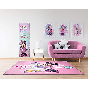 Jay Franco Disney Minnie Mouse Bowtique Growth Chart – Kids Removeable Wall Décor (Official Disney Product)