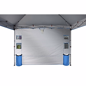 CROWN SHADES Canopy Tent 10x10 Pop Up Canopy Outdoor Shade with Pockets Sidewall, Easy Up Sun Shelter with One Person Set Up Center Lock, Portable Instant Camping Beach Canopy Tents, Blue